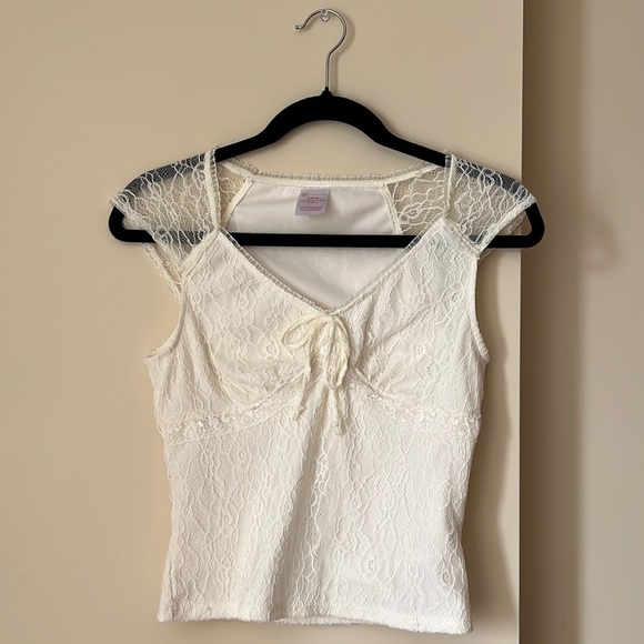 Tops | White Lace Top | Poshmark